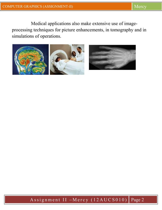 Applications of computer graphics | PDF