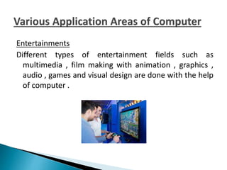 Applications Of Computer in Different Areas.pptx