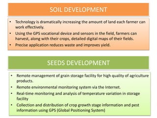 Applications of computer in the field of agriculture and forestry | PPTX