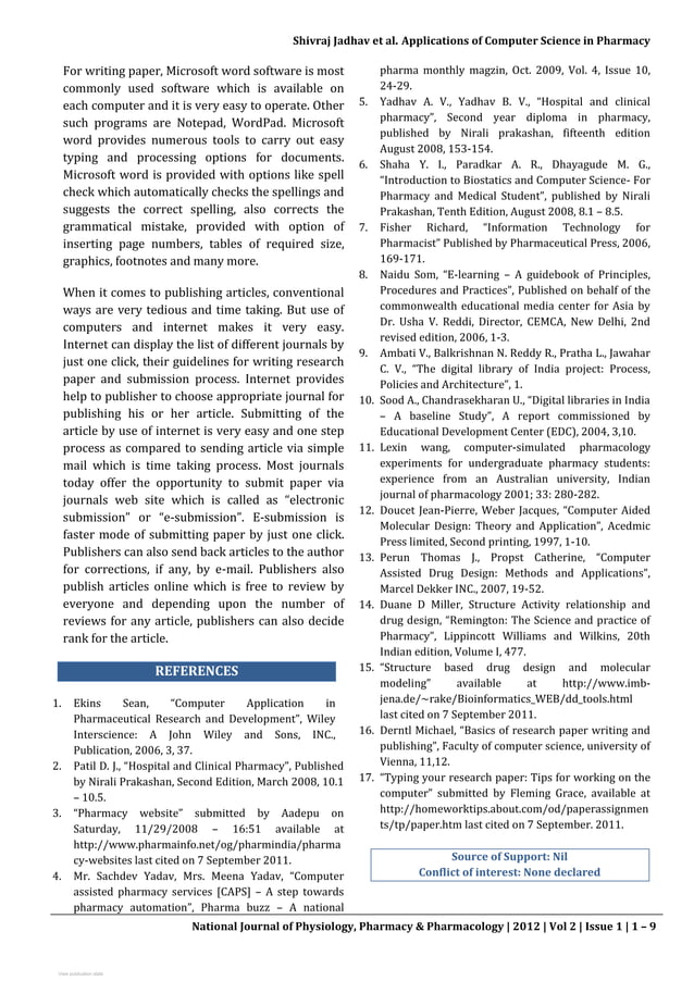 Applications of computer_science_in_pharmacy | PDF