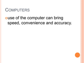 Applications of computers in linguistics | PPTX | Databases | Computer ...