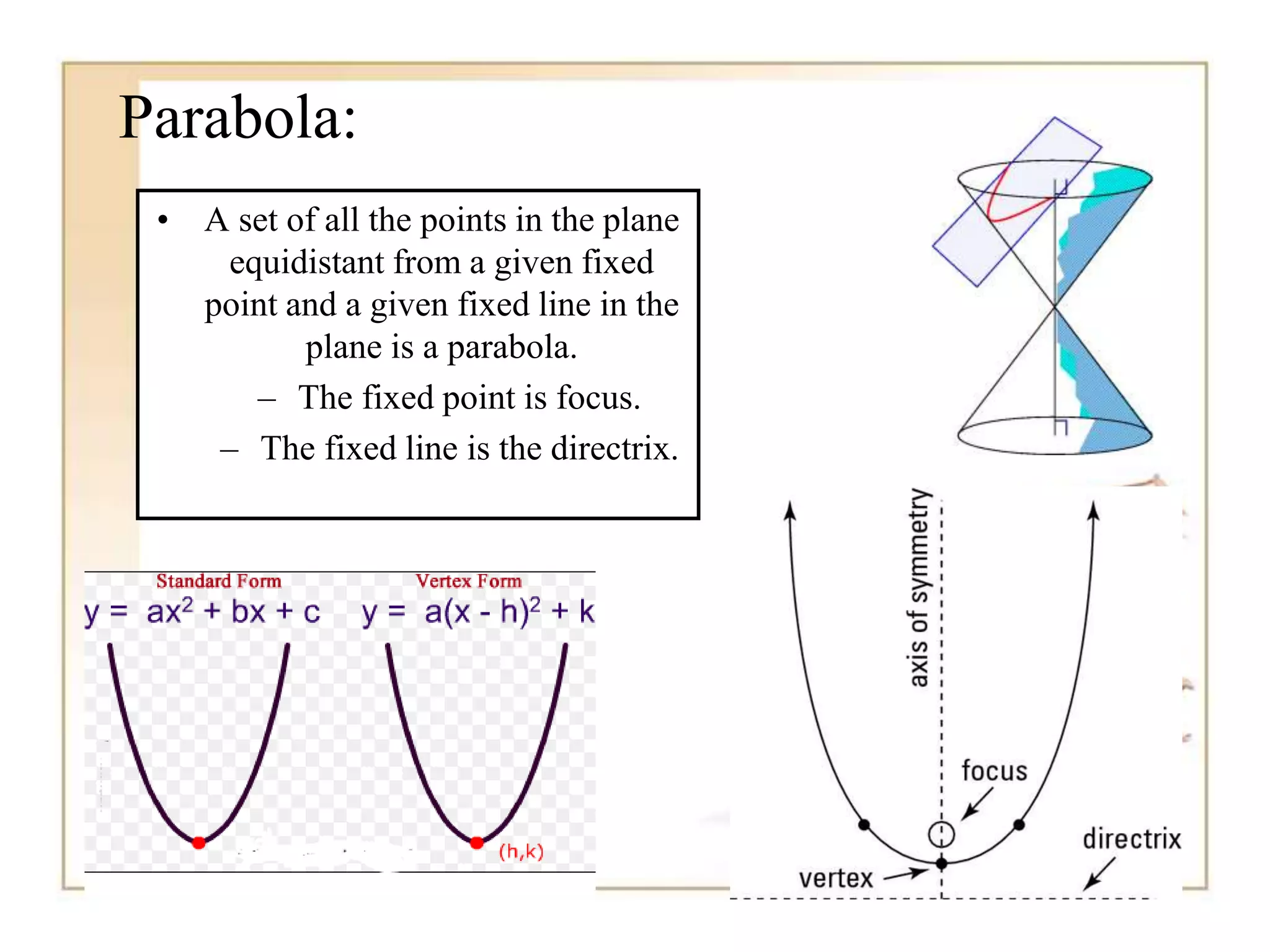 Applications of conic sections3 | PPTX