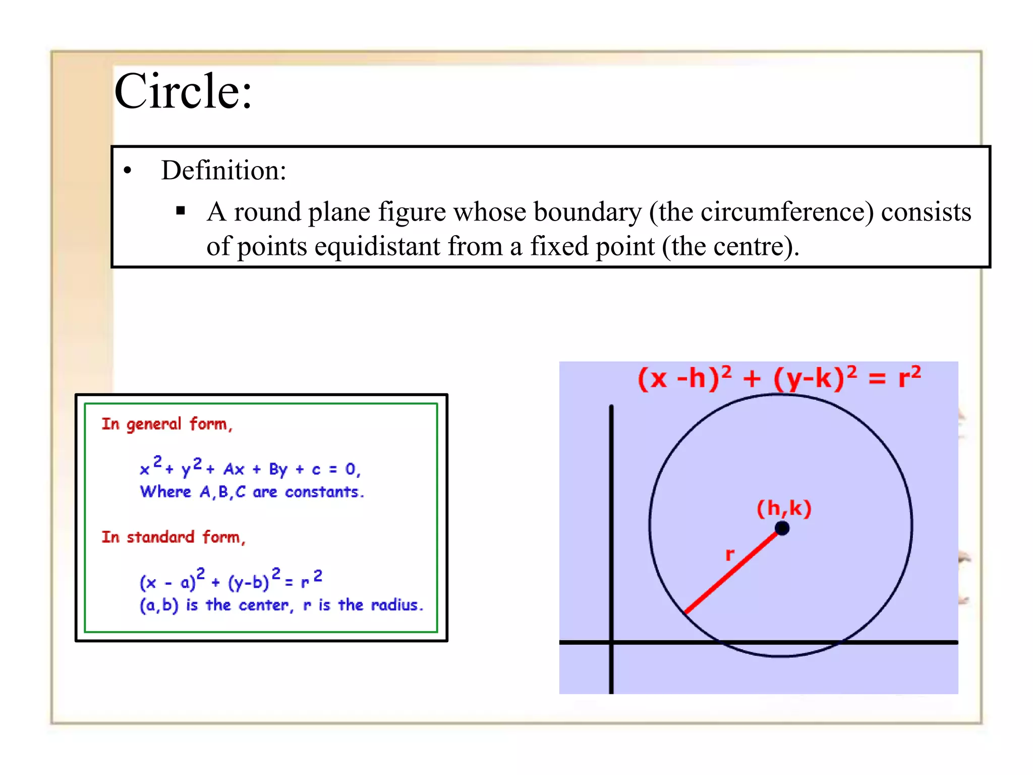 Applications of conic sections3 | PPTX