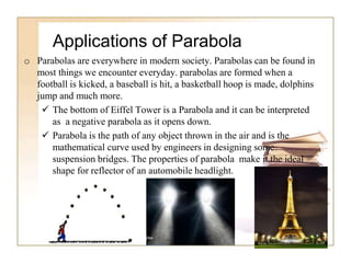 Examples Of Parabolas In Everyday Life