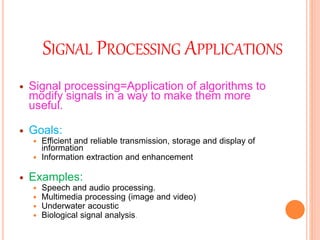 Applications of control theory in signal systems | PPT