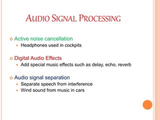 Applications of control theory in signal systems | PPT