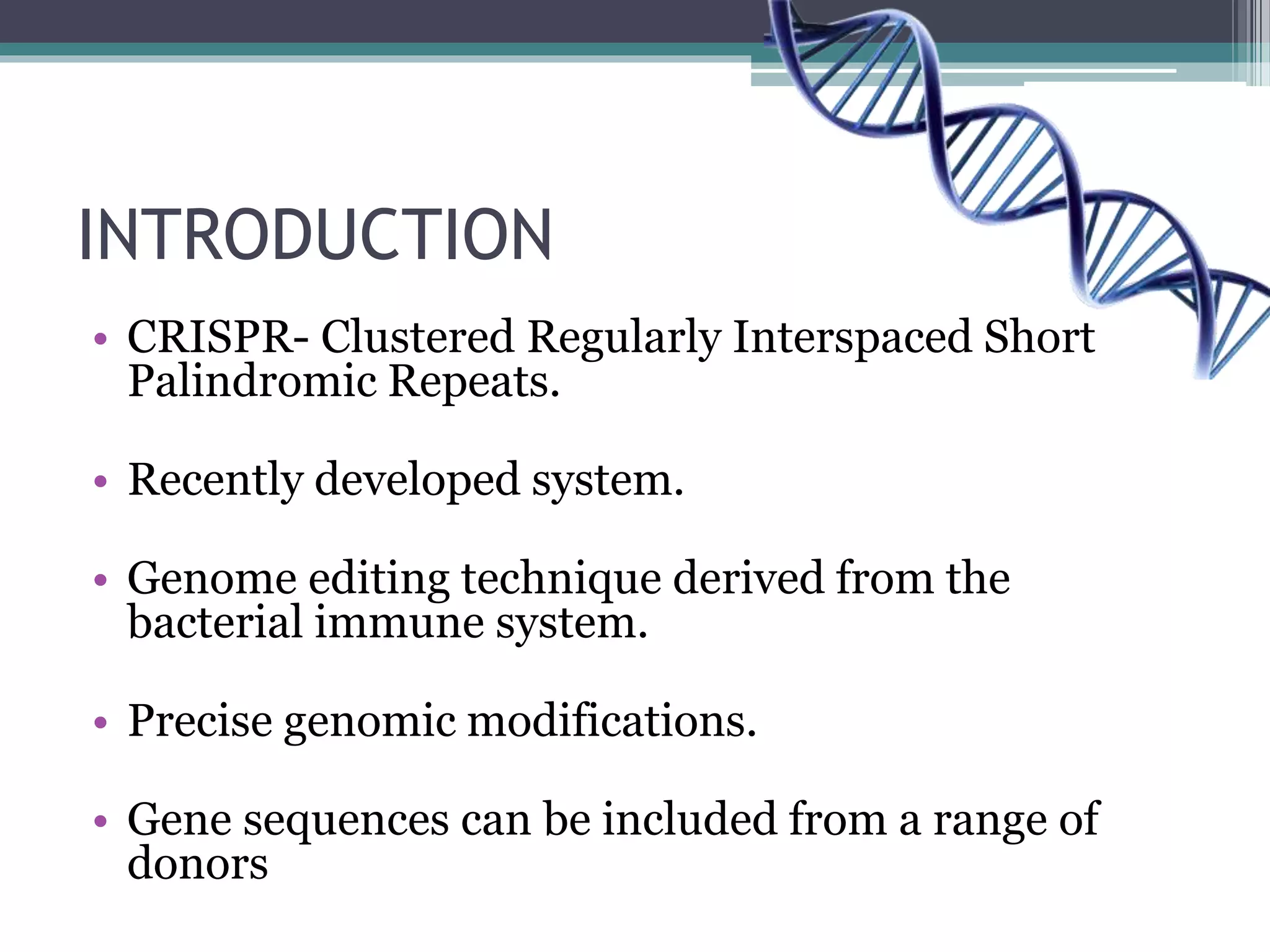 Applications of crispr cas system | PPTX