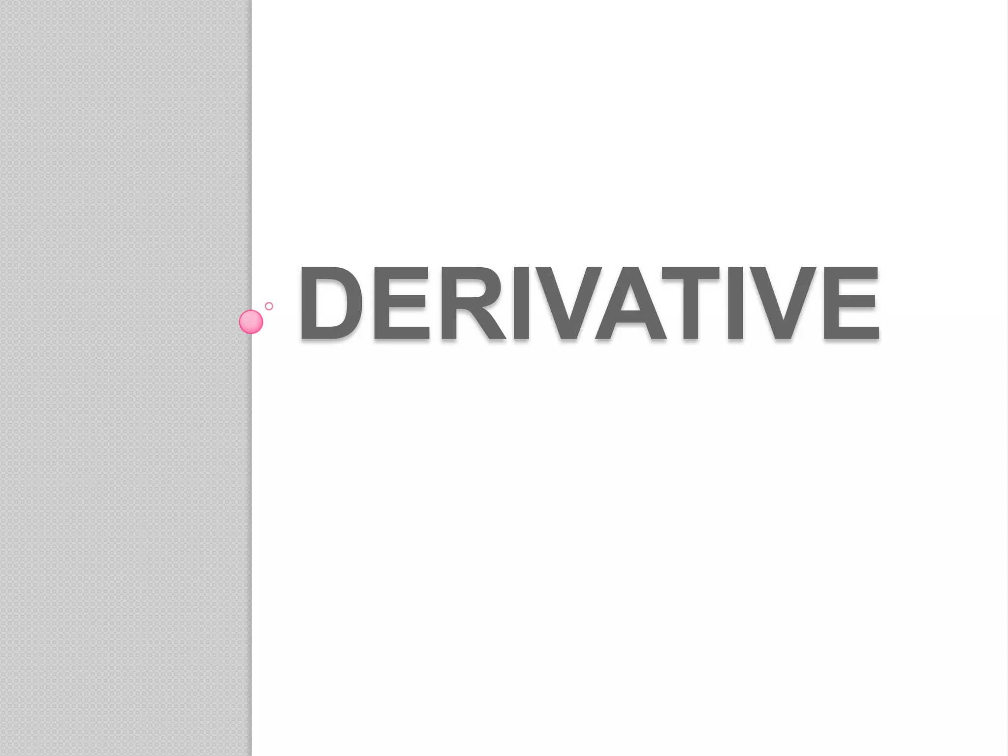 Applications of derivatives | PPT