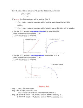 Applications of derivatives | PDF