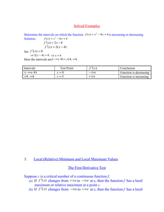 Applications of derivatives | PDF