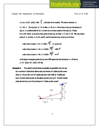 Applications Of Derivatives | PDF