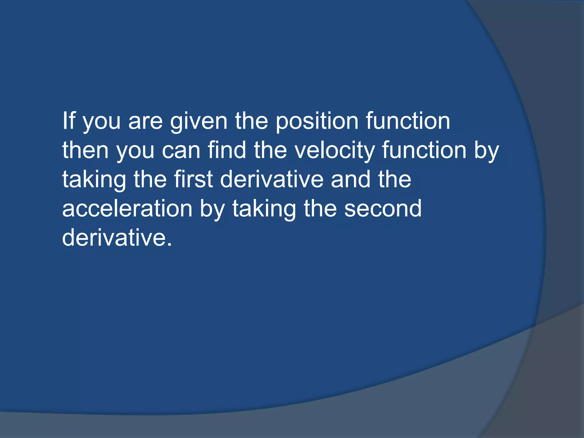 Applications of derivatives flash cards | PPTX