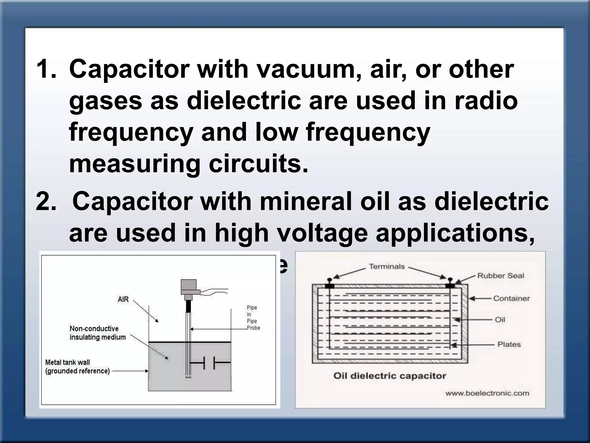 Applications of dielectric material | PPTX