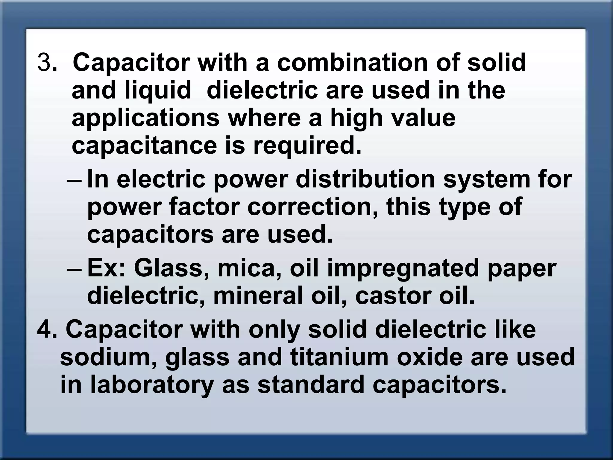 Applications of dielectric material | PPTX
