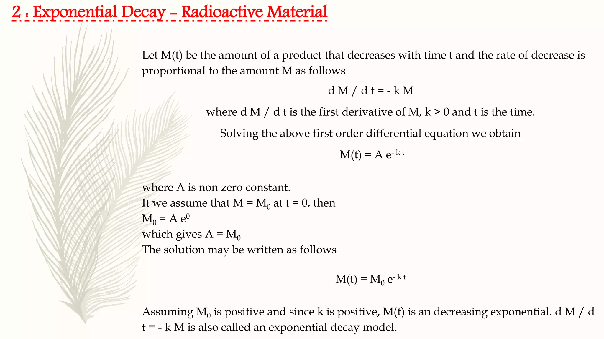 Applications of differential equation | PPTX