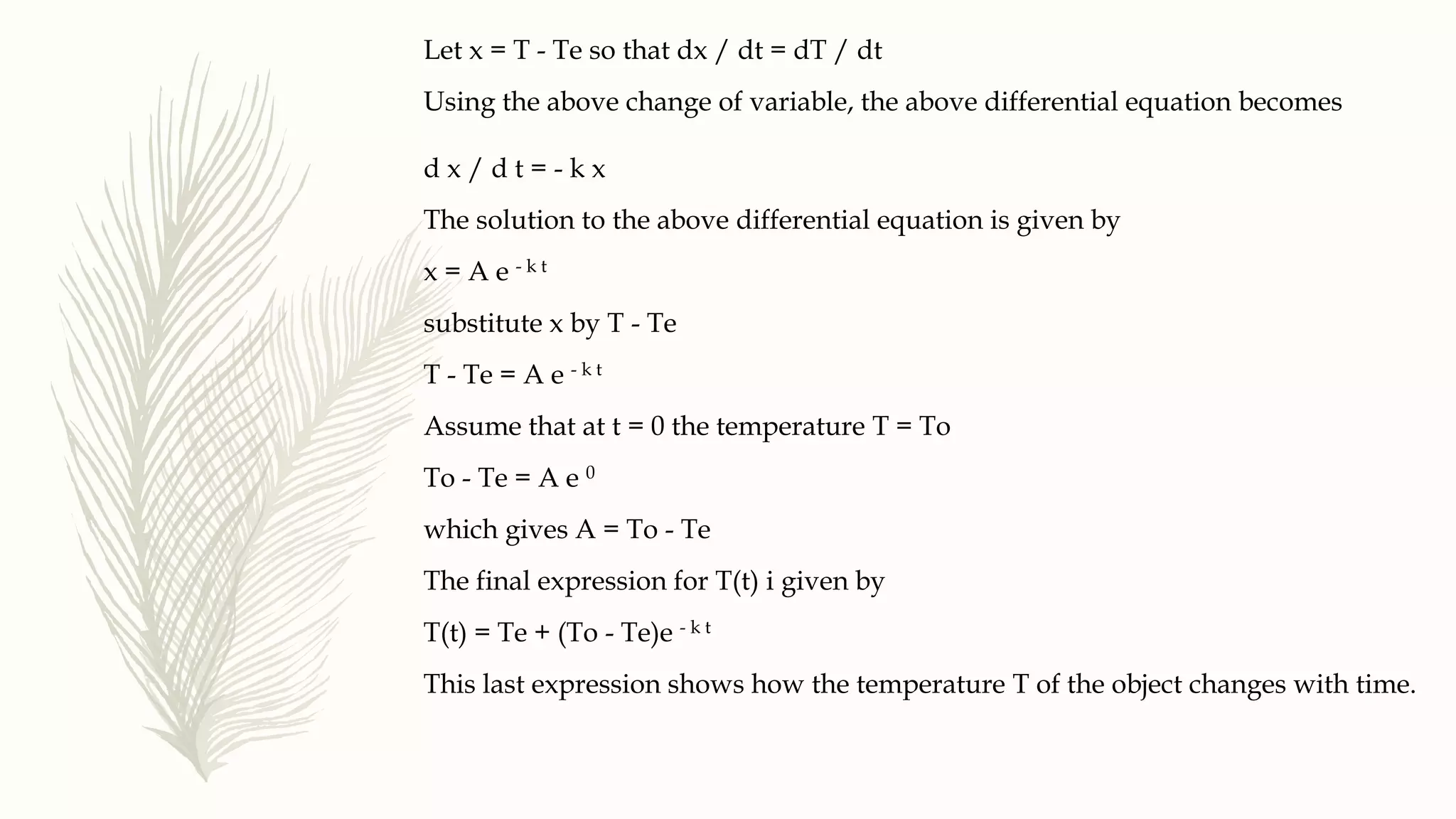 Applications of differential equation | PPTX
