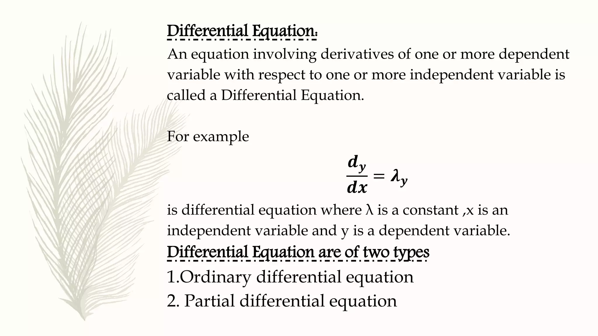 Applications of differential equation | PPTX