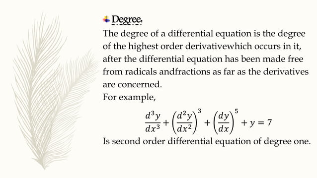 Applications of differential equation | PPTX
