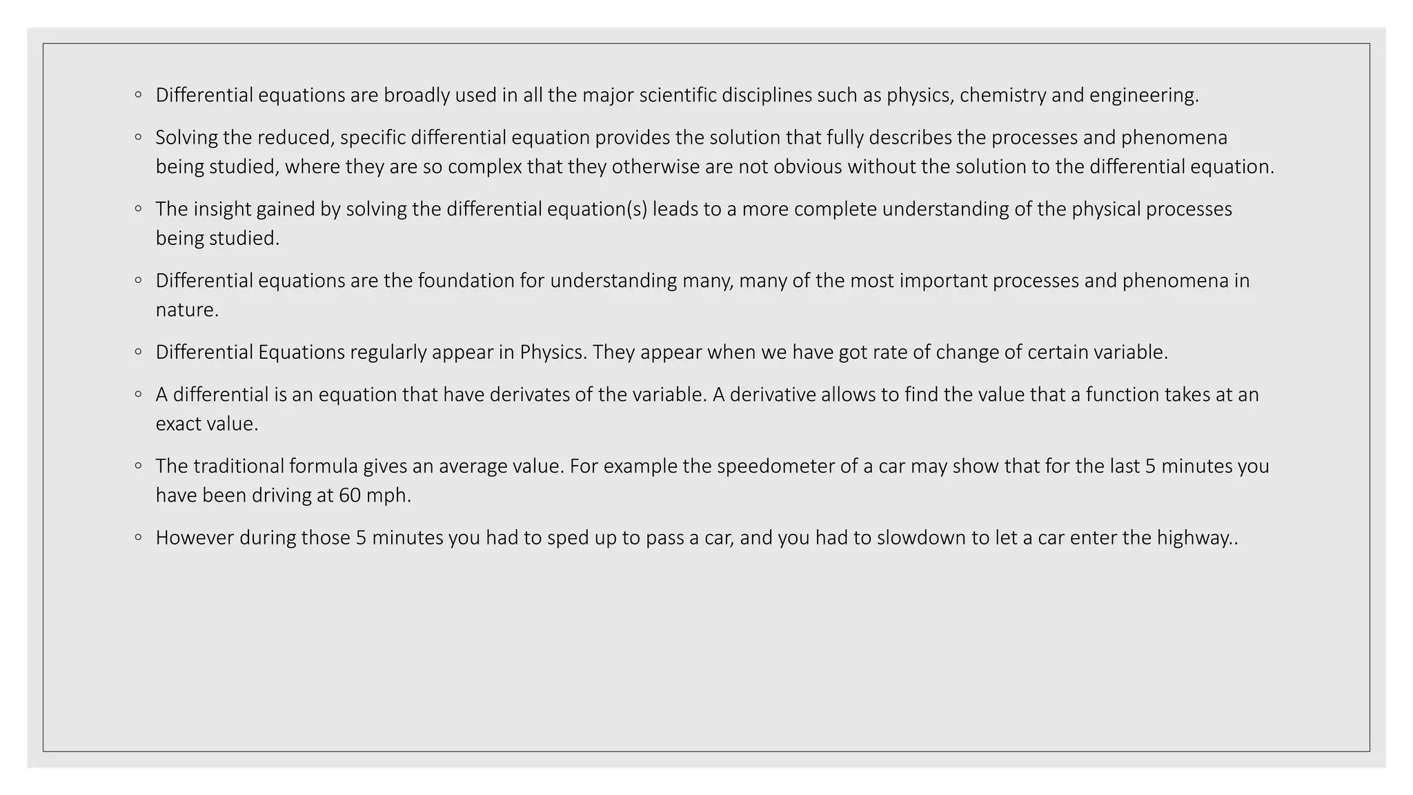 Applications of differential equation in Physics and Biology | PPTX