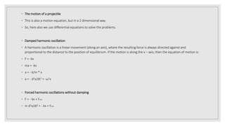 Applications of differential equation in Physics and Biology | PPTX