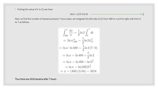 Applications of differential equation in Physics and Biology | PPTX