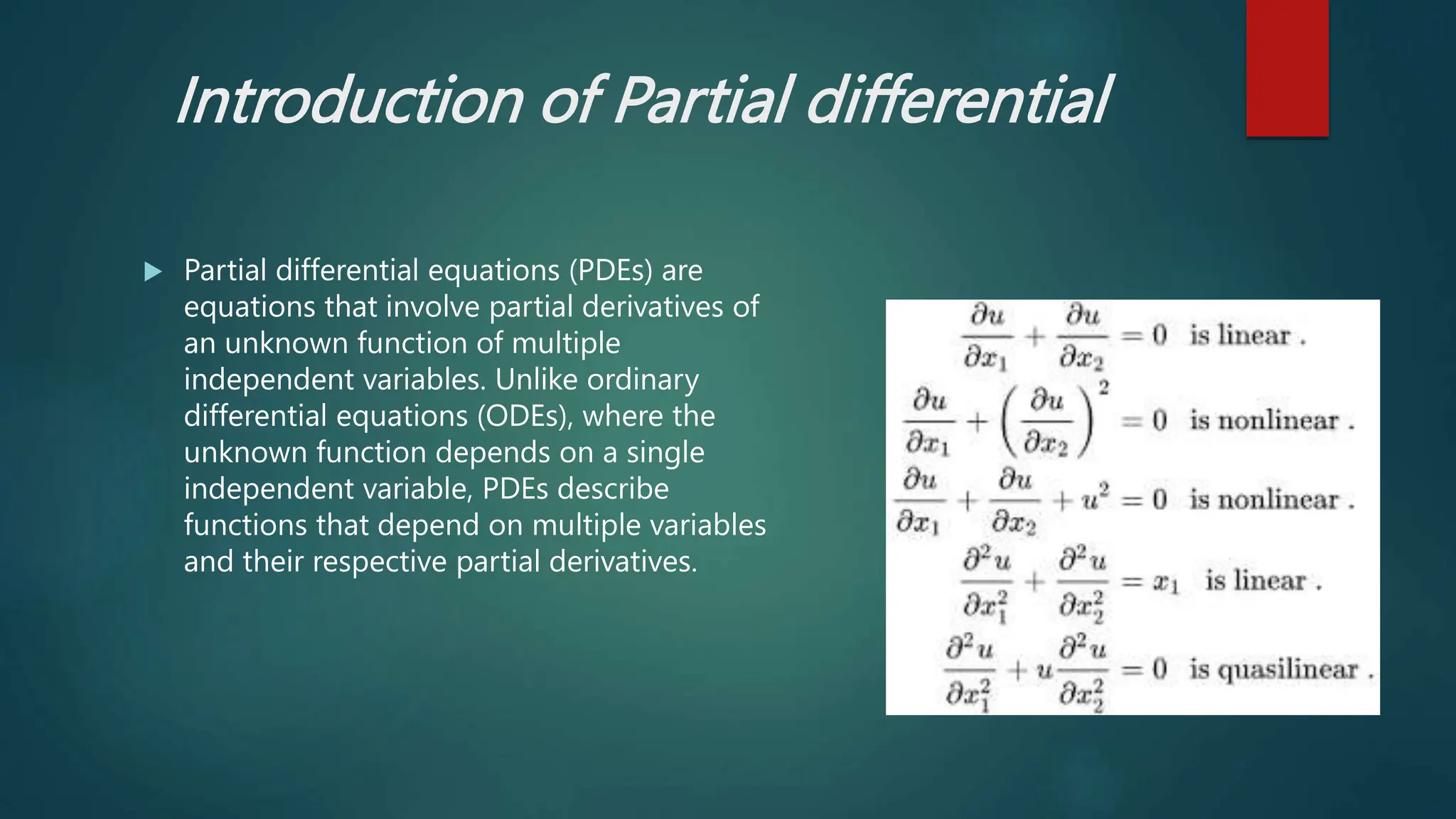 Applications of Differential partial equation in daily life (1).pptx