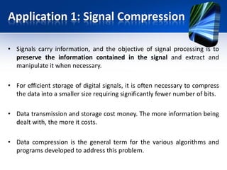 Applications of digital signal processing | PDF