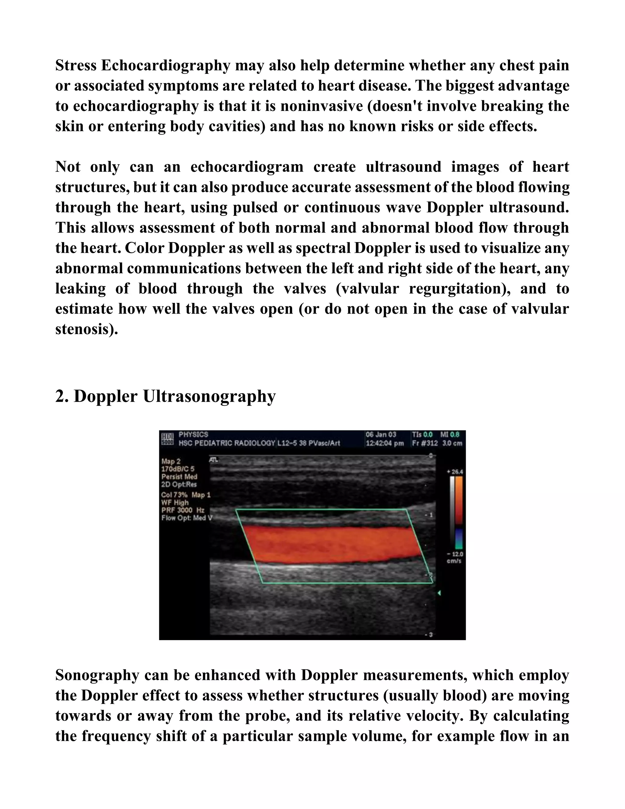 Applications of Doppler Effect in Biomedical | PDF