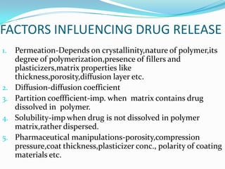 Applications of drug release data | PPTX