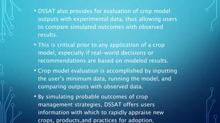 Applications of dssat charles | PPTX