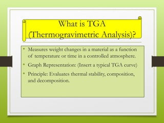Applications of differential scanning calorimetry, thermogravimetry ...