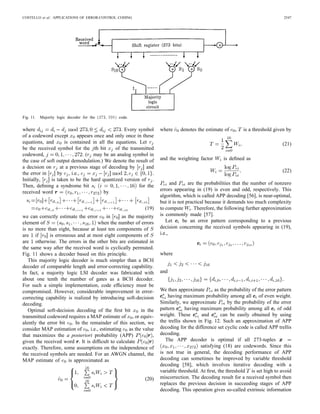 Applications of Error Control Coding | PDF