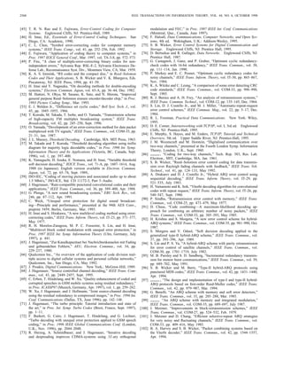 Applications of Error Control Coding | PDF