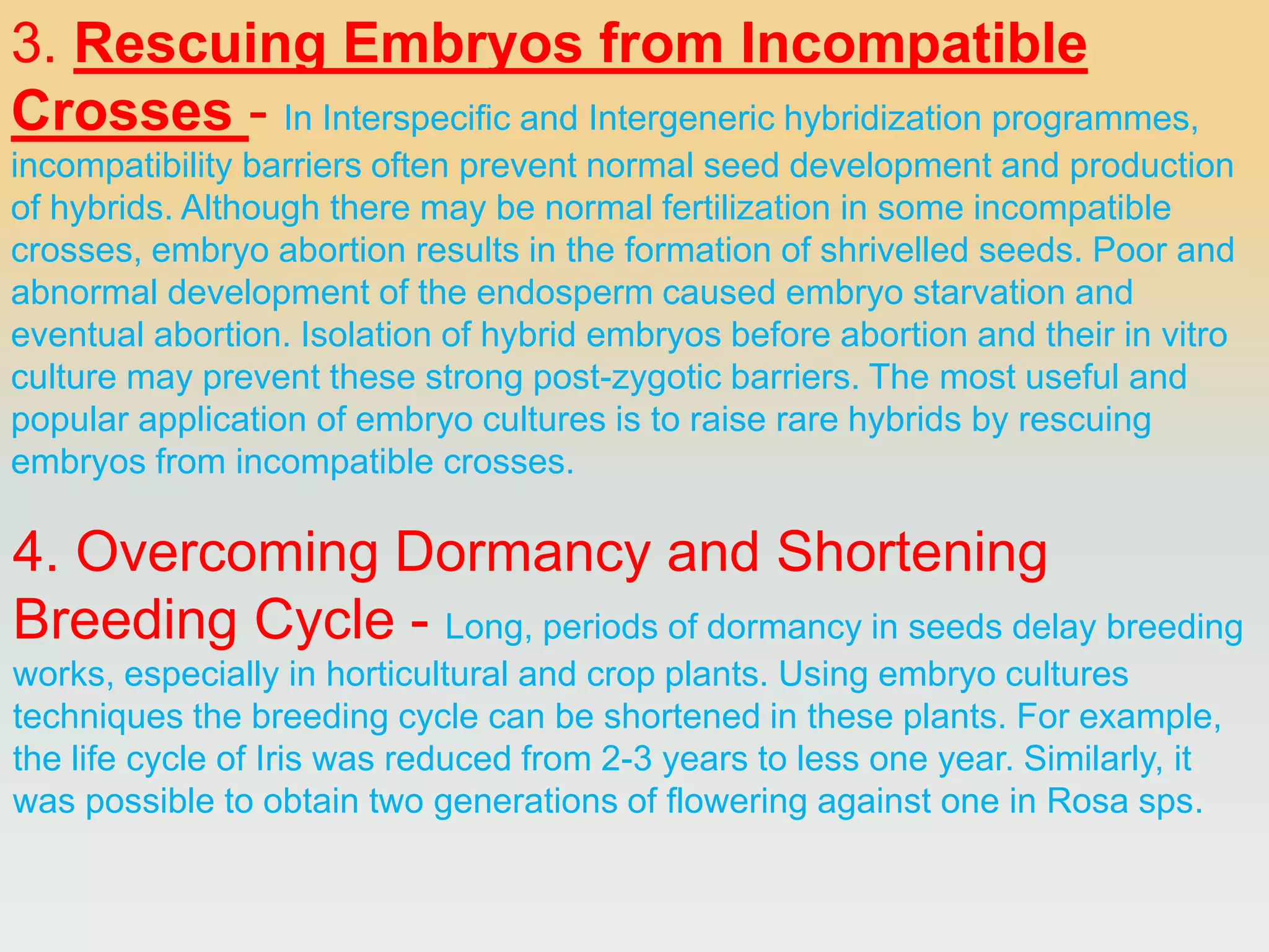 Applications of endosperm culture | PPTX