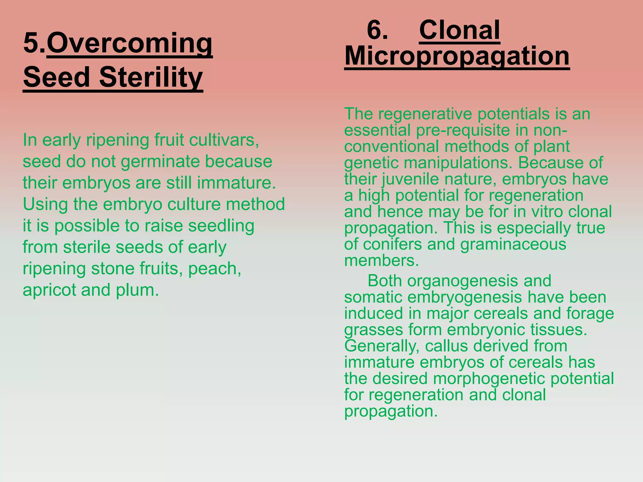 Applications of endosperm culture | PPTX