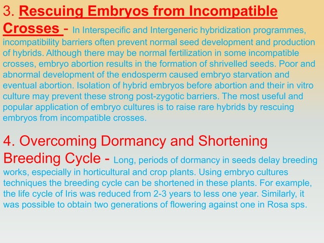 Applications of endosperm culture | PPTX
