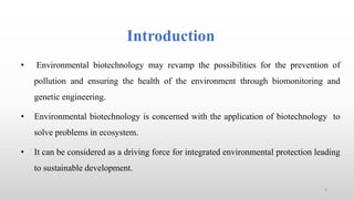 Applications of Environmental Biotechnology | PPTX