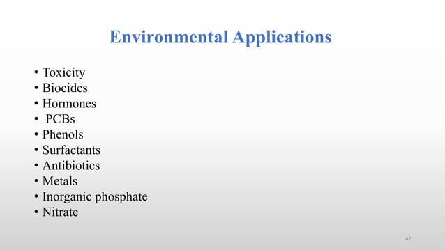 Applications of Environmental Biotechnology | PPTX