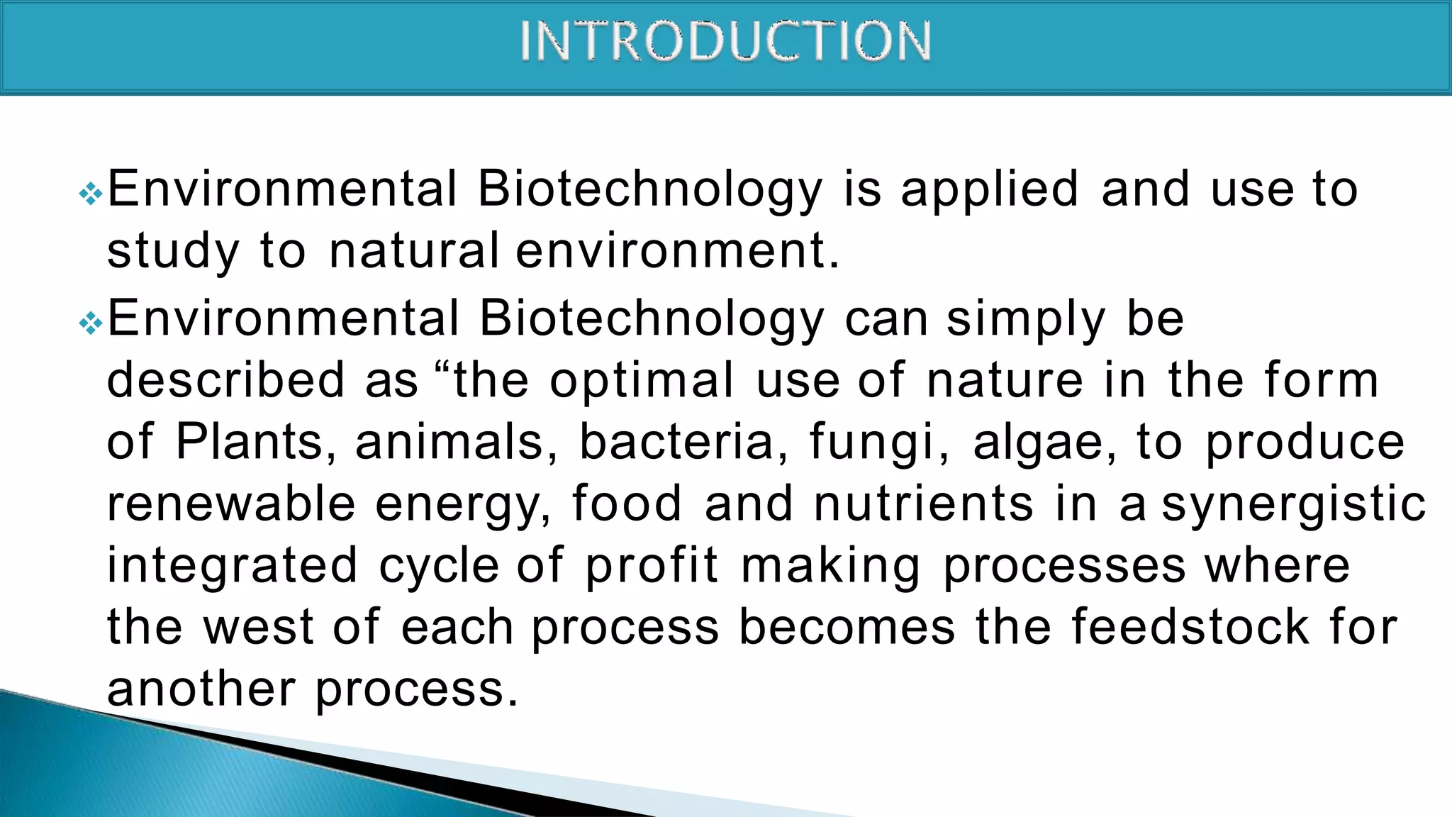 Applications of Environmental biotechnology.pptx