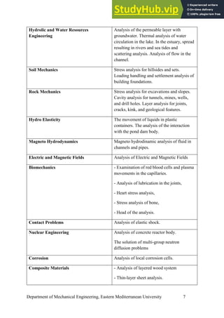 Applications Of Finite Element Method With Examples | PDF