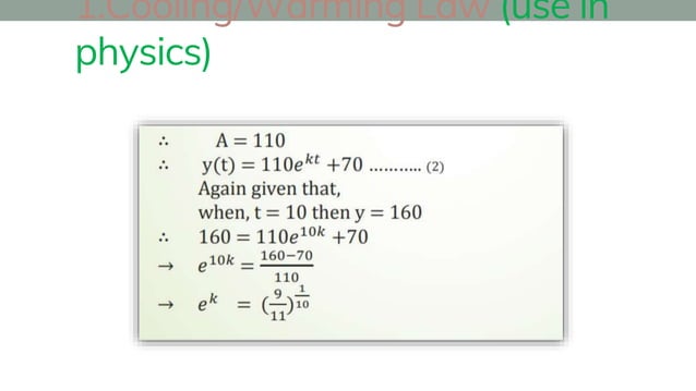 FIRST ORDER DIFFERENTIAL EQUATION | PPTX