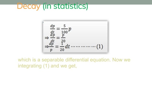 FIRST ORDER DIFFERENTIAL EQUATION | PPTX