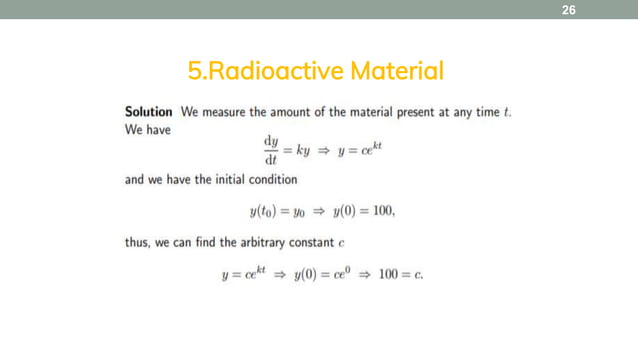 FIRST ORDER DIFFERENTIAL EQUATION | PPTX