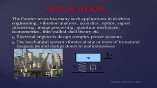 Applications of fourier series in electrical engineering | PPTX