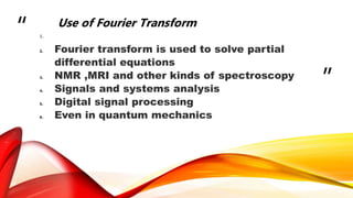 Applications of fourier series in electrical engineering | PPTX