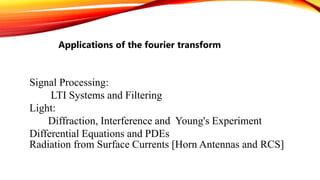 Applications of fourier series in electrical engineering | PPTX