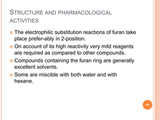 Applications of furan and its derivative | PPTX