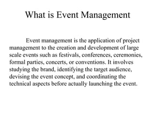 Applications of game theory on event management | PPTX