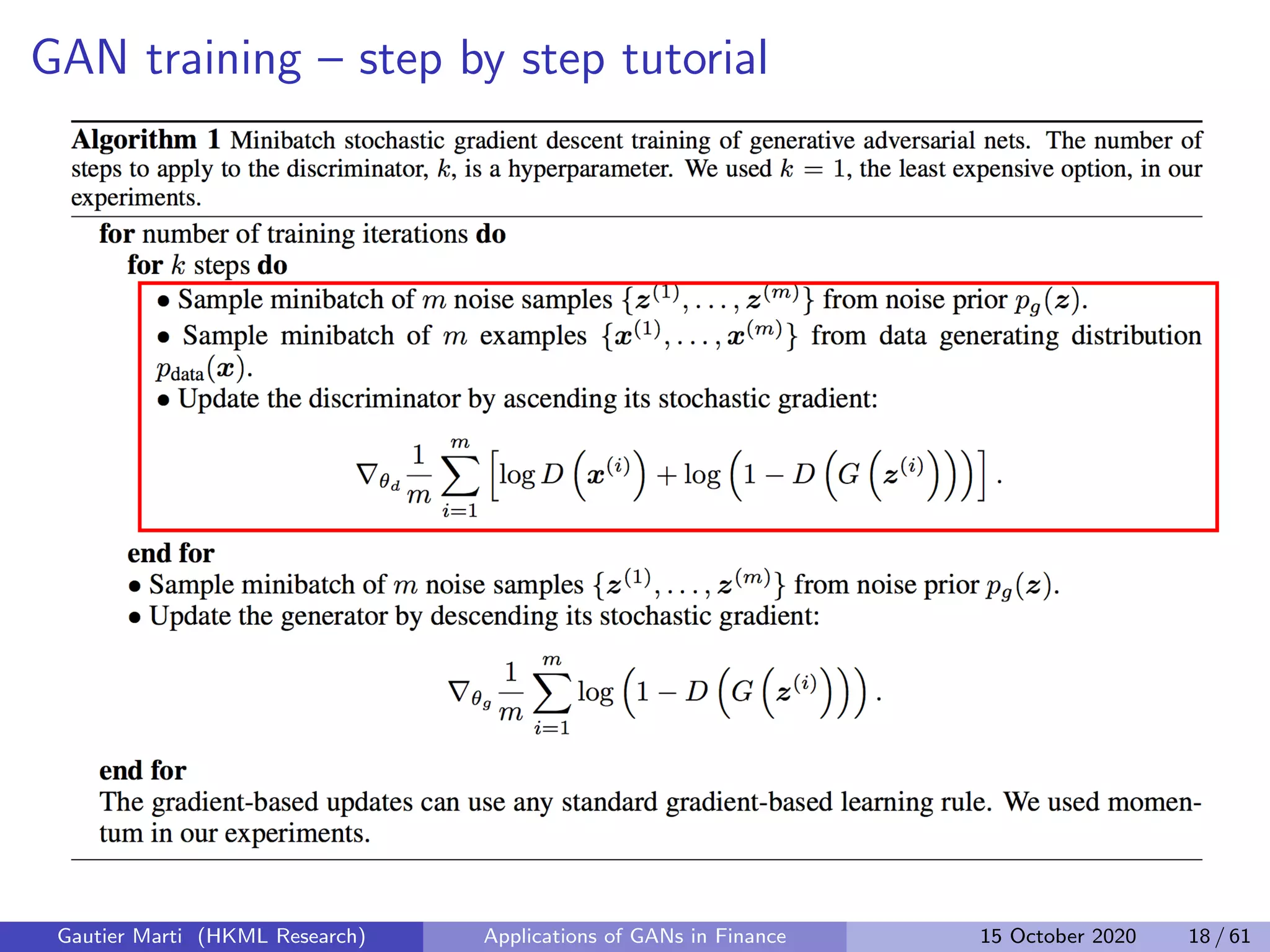 Applications of GANs in Finance | PPT