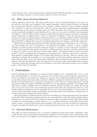 Applications of genetic algorithms to malware detection and creation | PDF